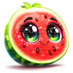 15 Cute Watermelon Clipart, Watermelon Printable, Watermelon Graphics ...
