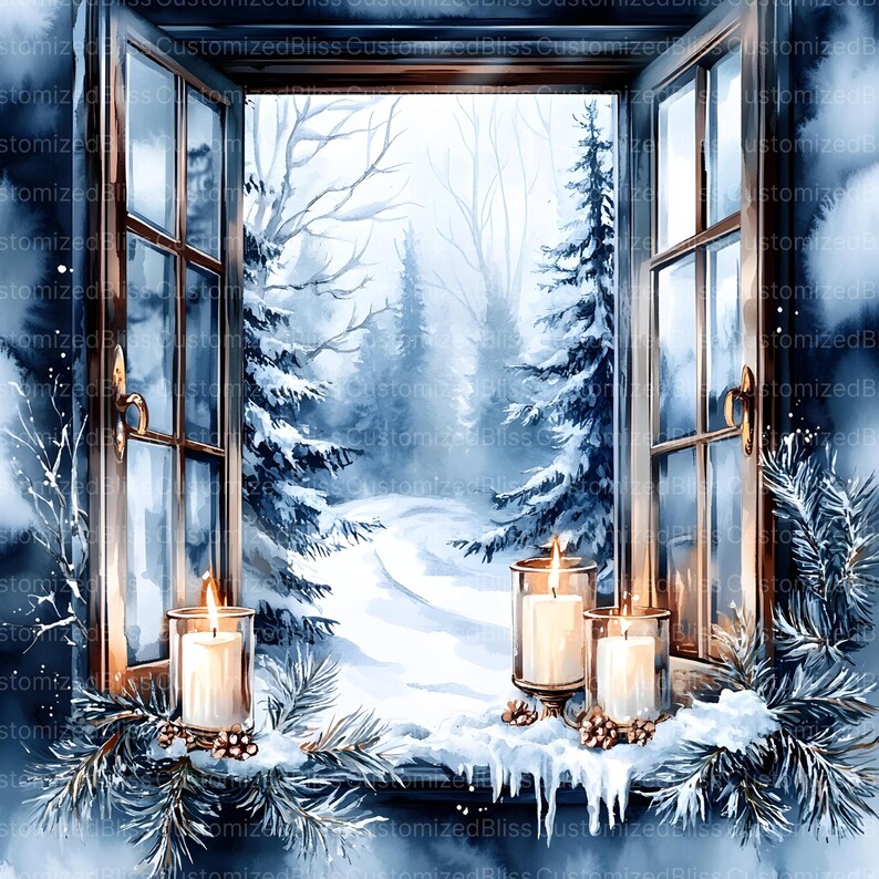 20 Christmas Clipart, Winter Clipart, Xmas Clipart, Snowy Clipart, High ...