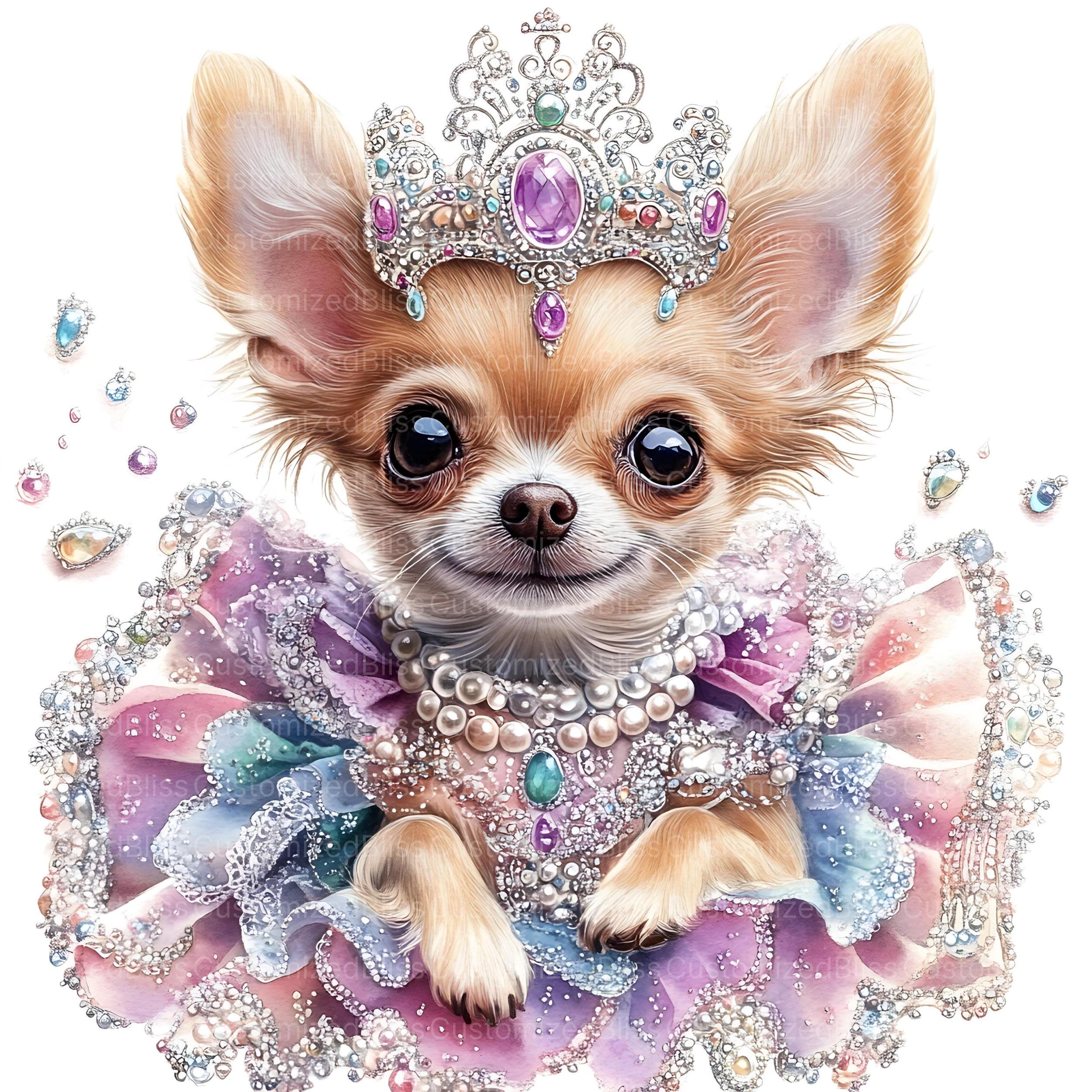 16 Chihuahua Clipart, Dog Clipart, Cute Chihuahua Princess Clipart ...