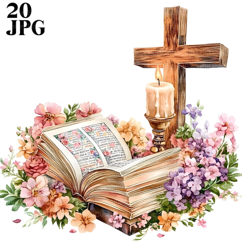 Spring Christian Clipart - Etsy