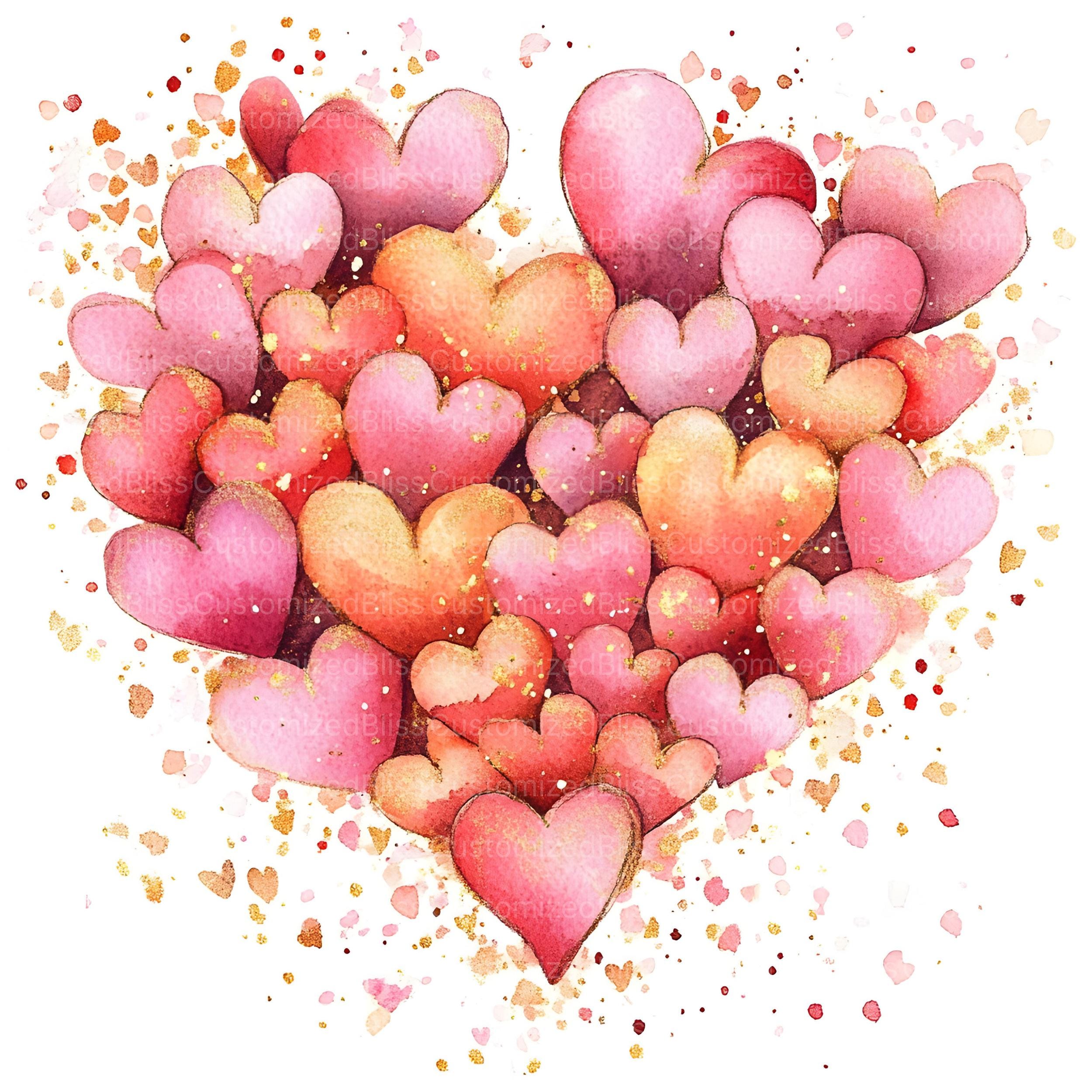 21 Adorable Hearts Clipart, Valentine's Day Heart, Valentine Clipart ...