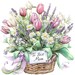 14 Mother's Day Flower Basket Clipart, Mother's Day Clipart, High ...