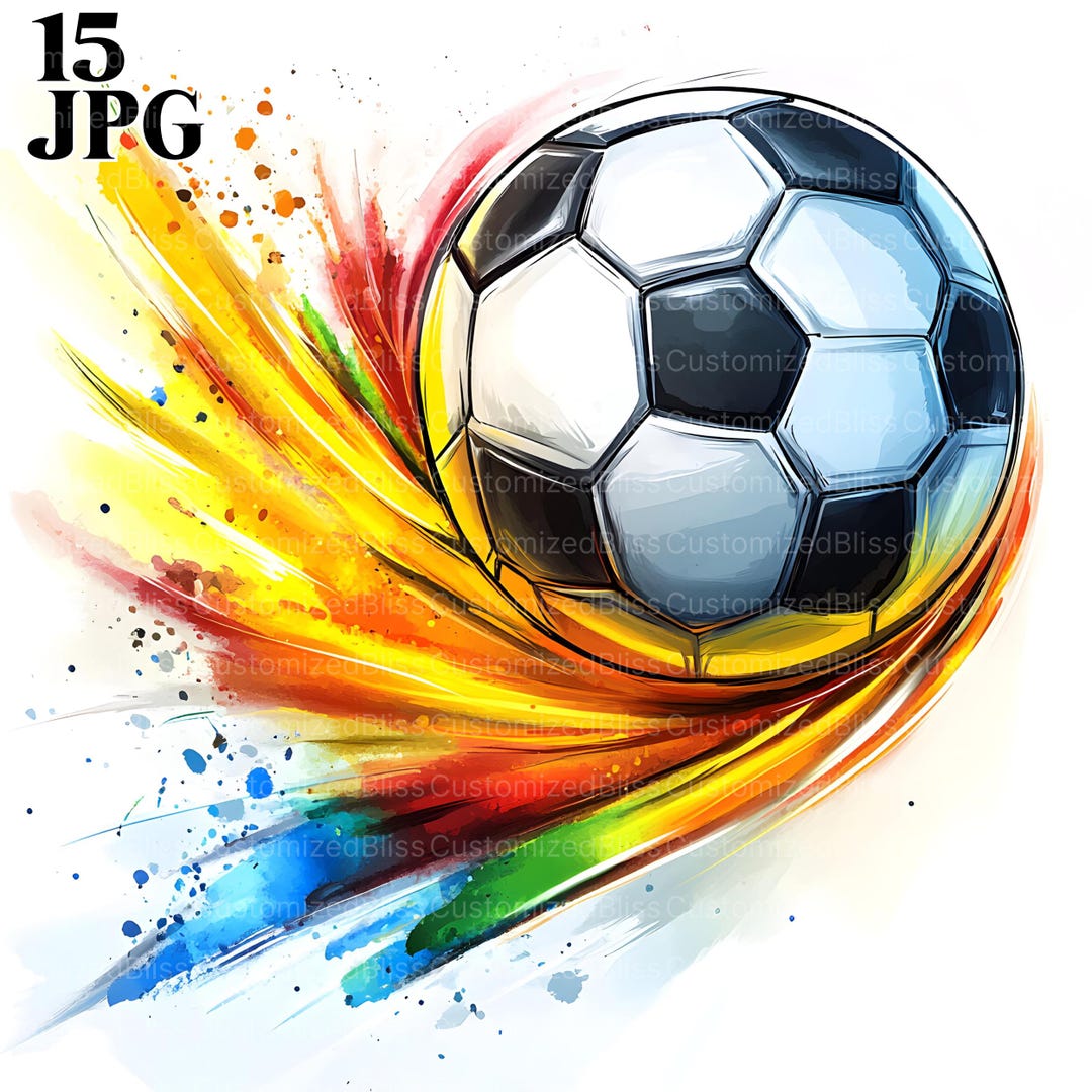 15 Soccer Ball Clipart, Soccer Clipart, Football Clipart Bundle, Sports ...