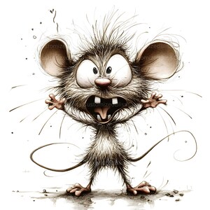 13 Funny Mouse Clipart, Goofy Cartoon Mouse, Crazy Mouse, Mice Clipart ...