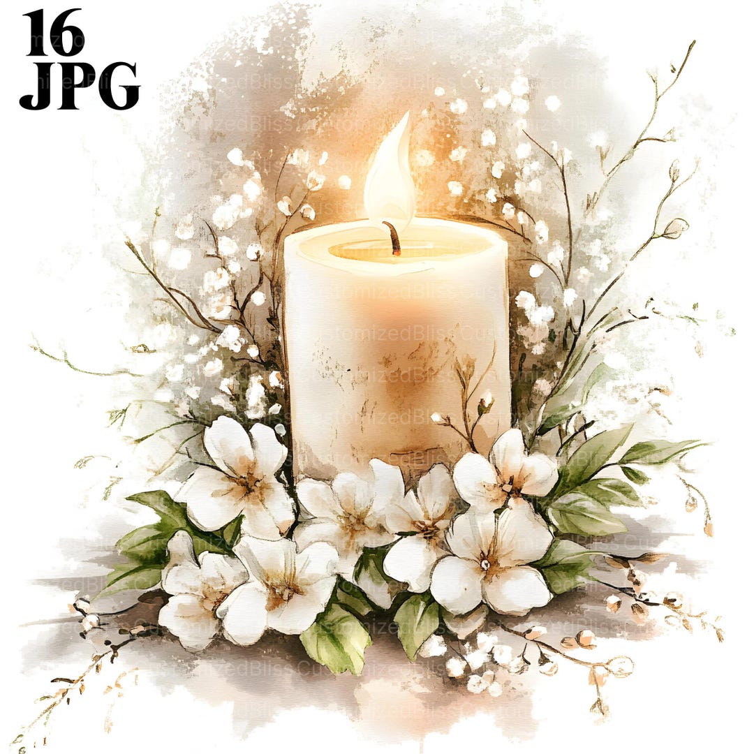 Memorial Candle Clipart