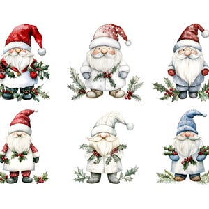 Winter Gnome Clipart, 30 High Quality Pngs, Christmas Gnomes, Gnome Png ...