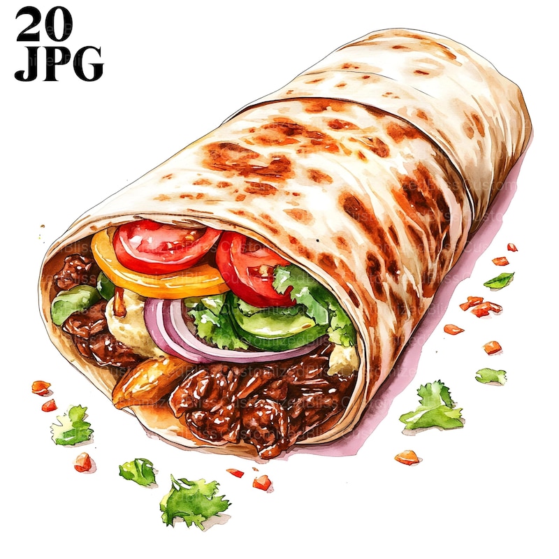 Kebab Clipart - Etsy UK