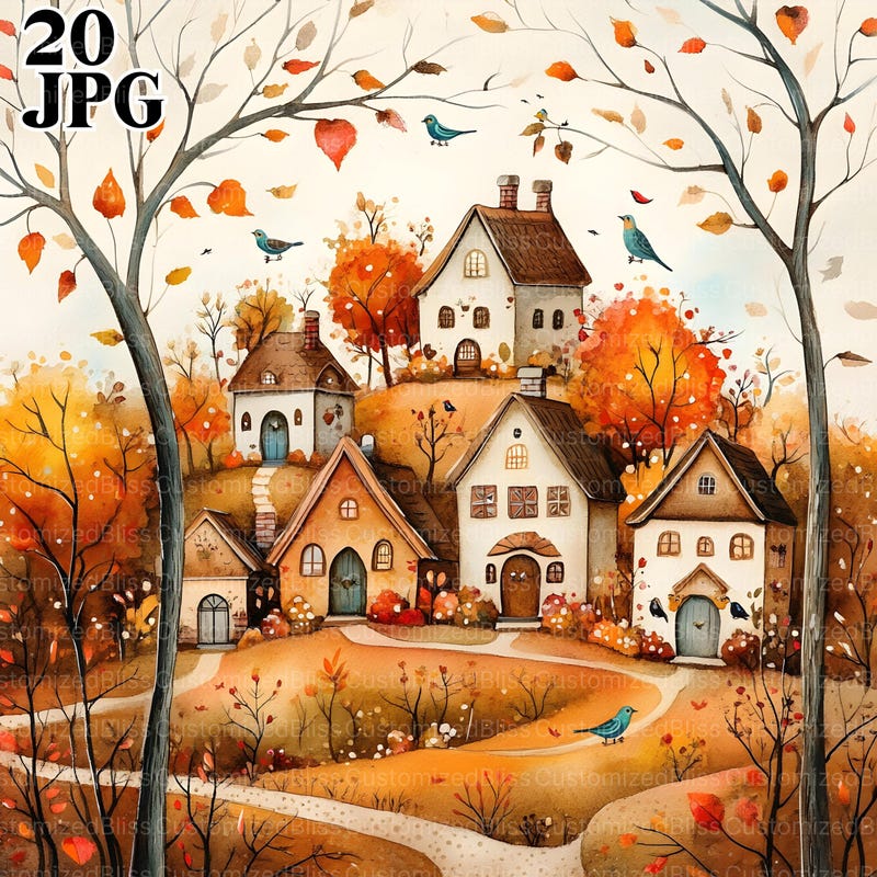 Autumn Watercolor - Etsy
