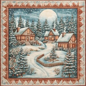 Winter Quilt Clip Art Bundle, 15 High Res Watercolor Jpgs for Junk ...