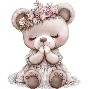 Praying Clipart, Christian Clipart, Teddy Bear Clipart, Prayer Clipart ...