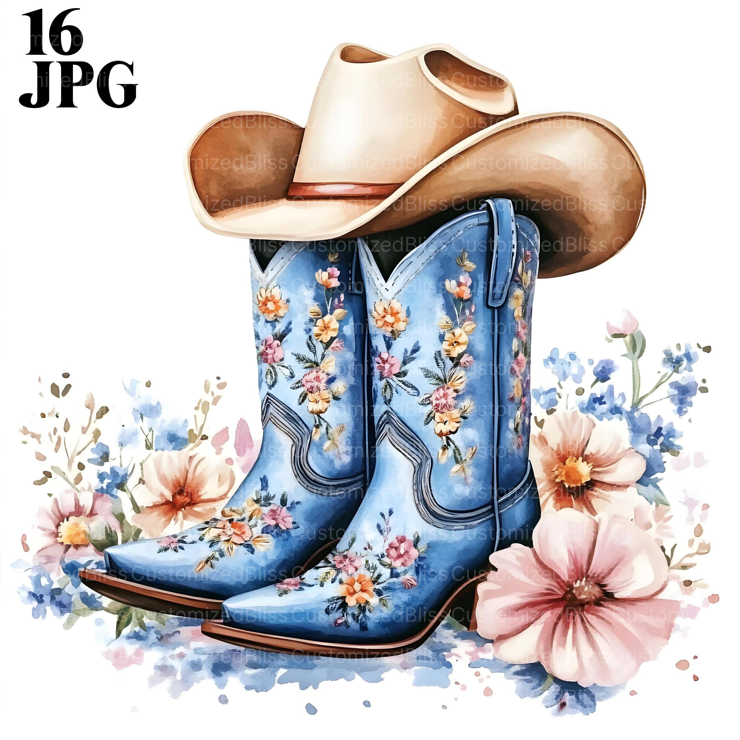 16 Cowgirl Boots Clipart, Western Boots, Cowboy Boots, Boot Clipart ...