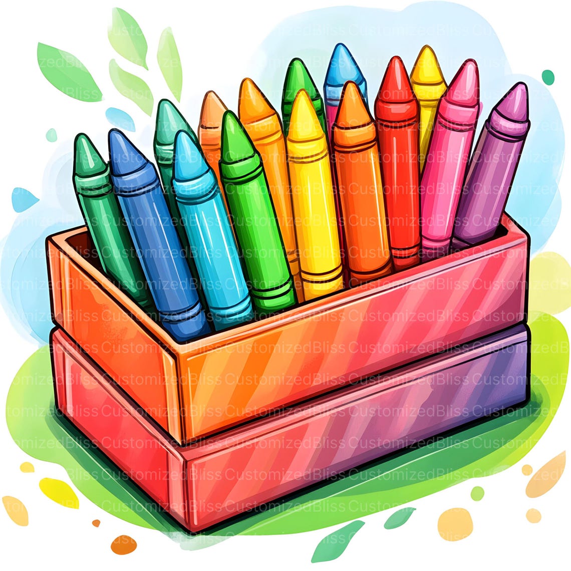 15 Crayon Box Clipart, Crayon Clipart, Colorful Clipart, School Clipart ...