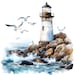 20 Lighthouse Clipart, Nautical Clipart, Ocean Clipart, High Quality ...