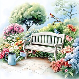 20 Summer Garden Clipart, Summer Clipart, Floral Clipart, High Quality ...