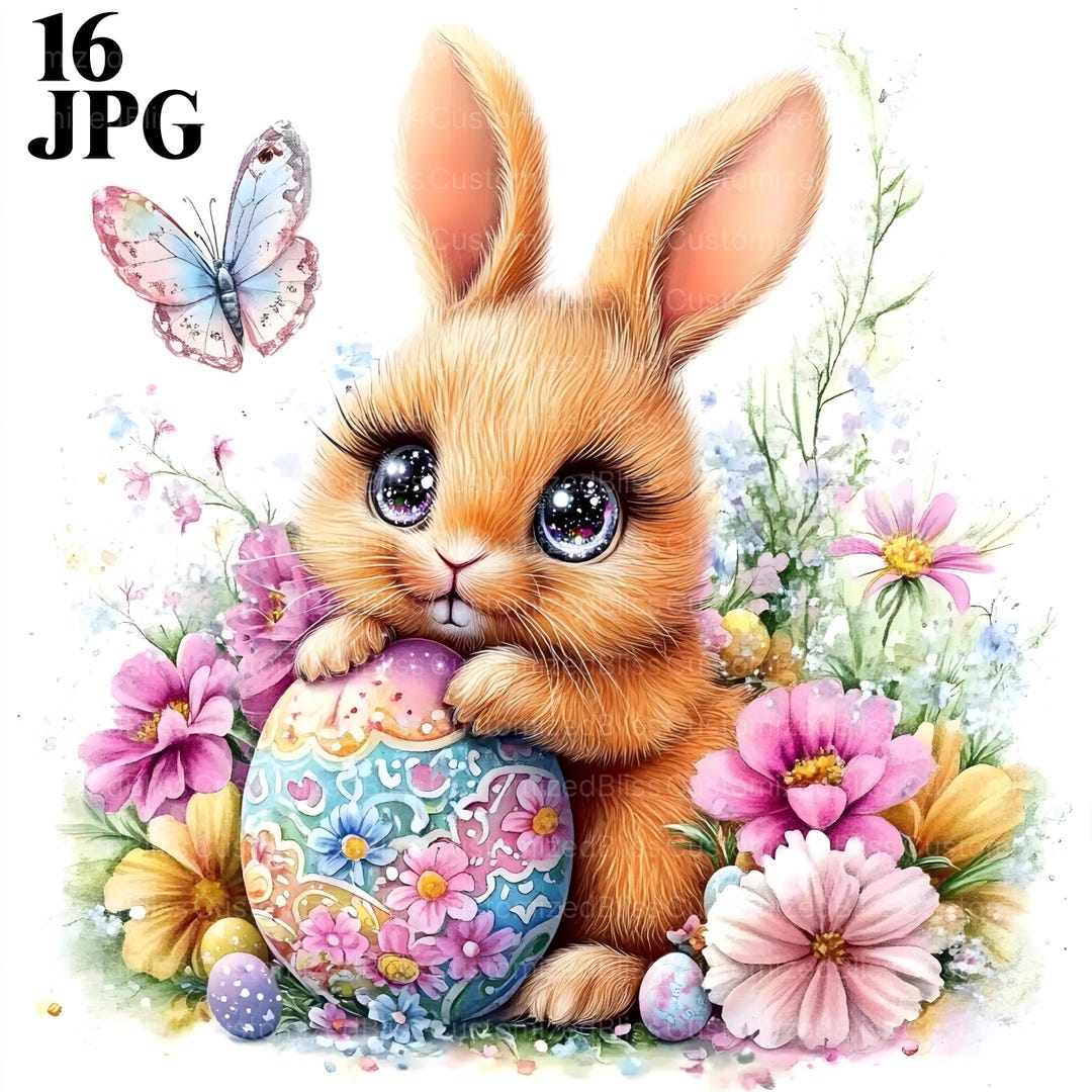 16 Easter Bunny Clipart, Easter Clipart, Easter Prints, Easter Crafts ...