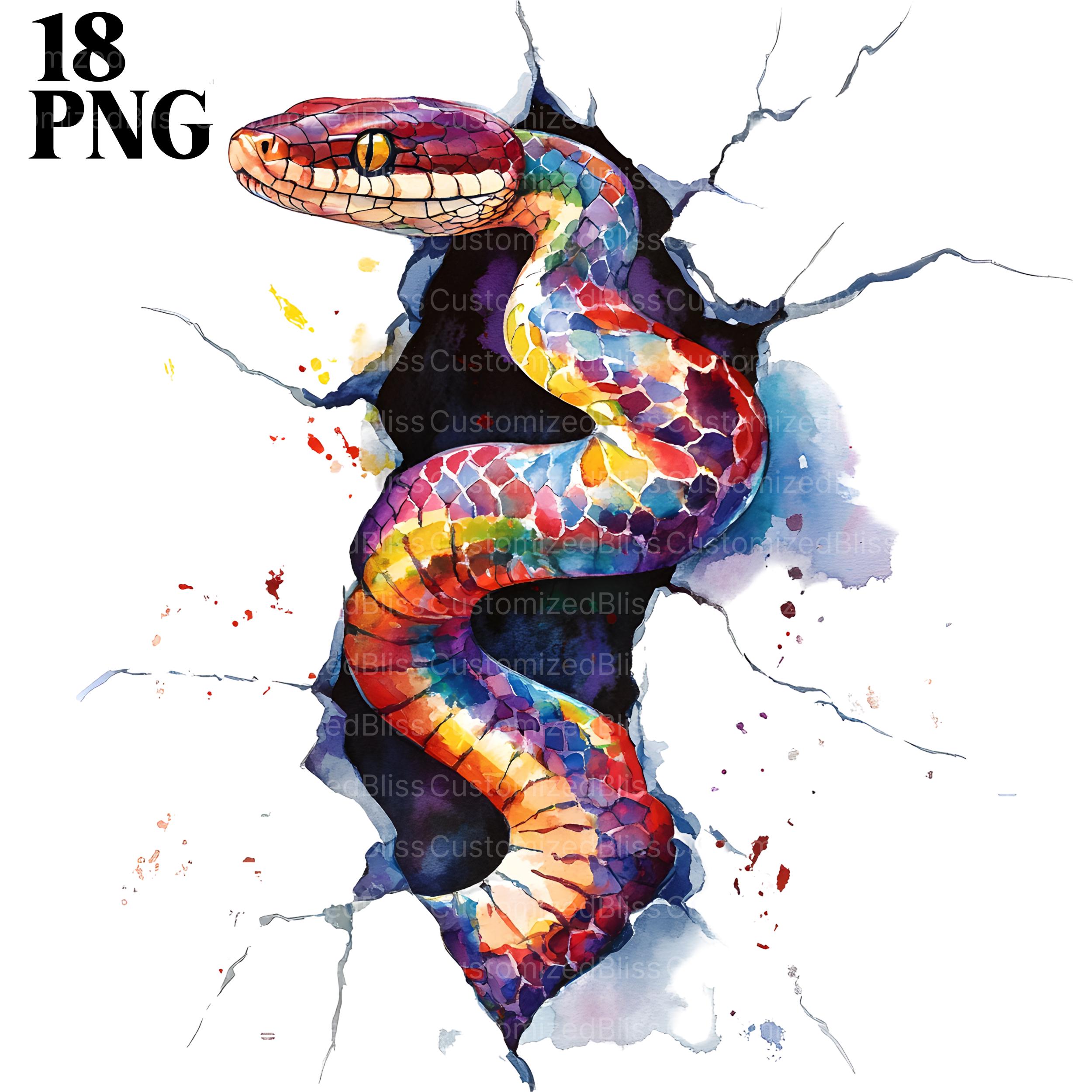 Snake Clipart, Reptile Artwork, 18 High Quality Pngs, Snake Png, Viper ...