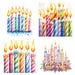 Birthday Candles, Colorful Candle, Candle Clipart, 15 High Res Watercolor Jpgs for Junk ...