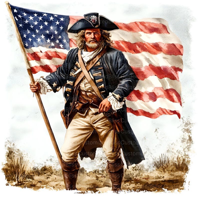 4th of July Clipart, Patriotic Clipart, Independence Day, Vintage ...