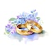 17 Floral Wedding Gold Rings Clipart, Wedding Bands Clipart, High ...