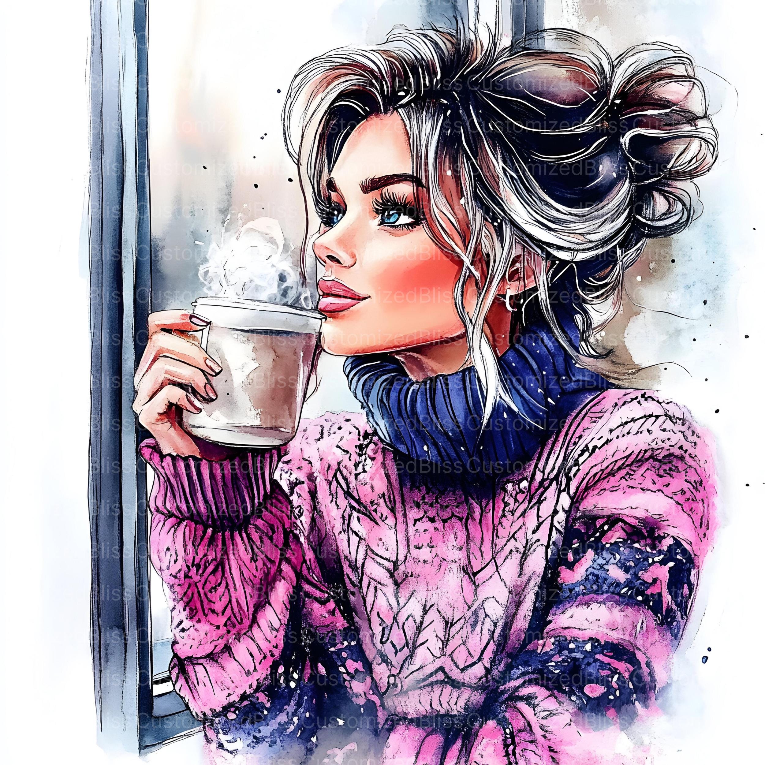 20 Girl Clipart, Woman Clipart, Winter Clipart, High Quality JPG ...
