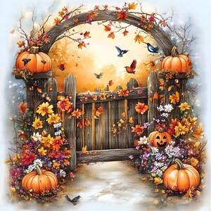 20 Autumn Garden Clipart, Fall Garden Graphics, High Quality JPG ...