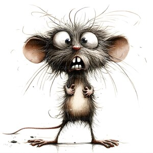 13 Funny Mouse Clipart, Goofy Cartoon Mouse, Crazy Mouse, Mice Clipart ...