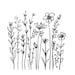 18 Doodle Wildflowers Clipart, Hand Drawn Flowers, Doodle Clipart ...
