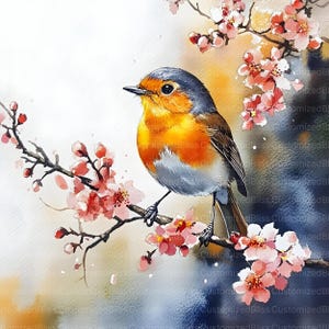 20 Spring Robin Clipart, Robin Bird Images, Cute Bird Nursery, Bird ...