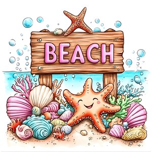 20 Starfish Clipart, Beach Clipart, Watercolor Starfish, High Quality ...
