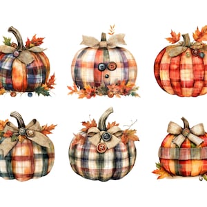 Plaid Pumpkin Clipart, 10 High Quality PNG, Pumpkins Clipart Png ...