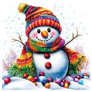 19 Watercolor Snowman Clipart Bundle, Cute Snowman, Holiday Clipart ...