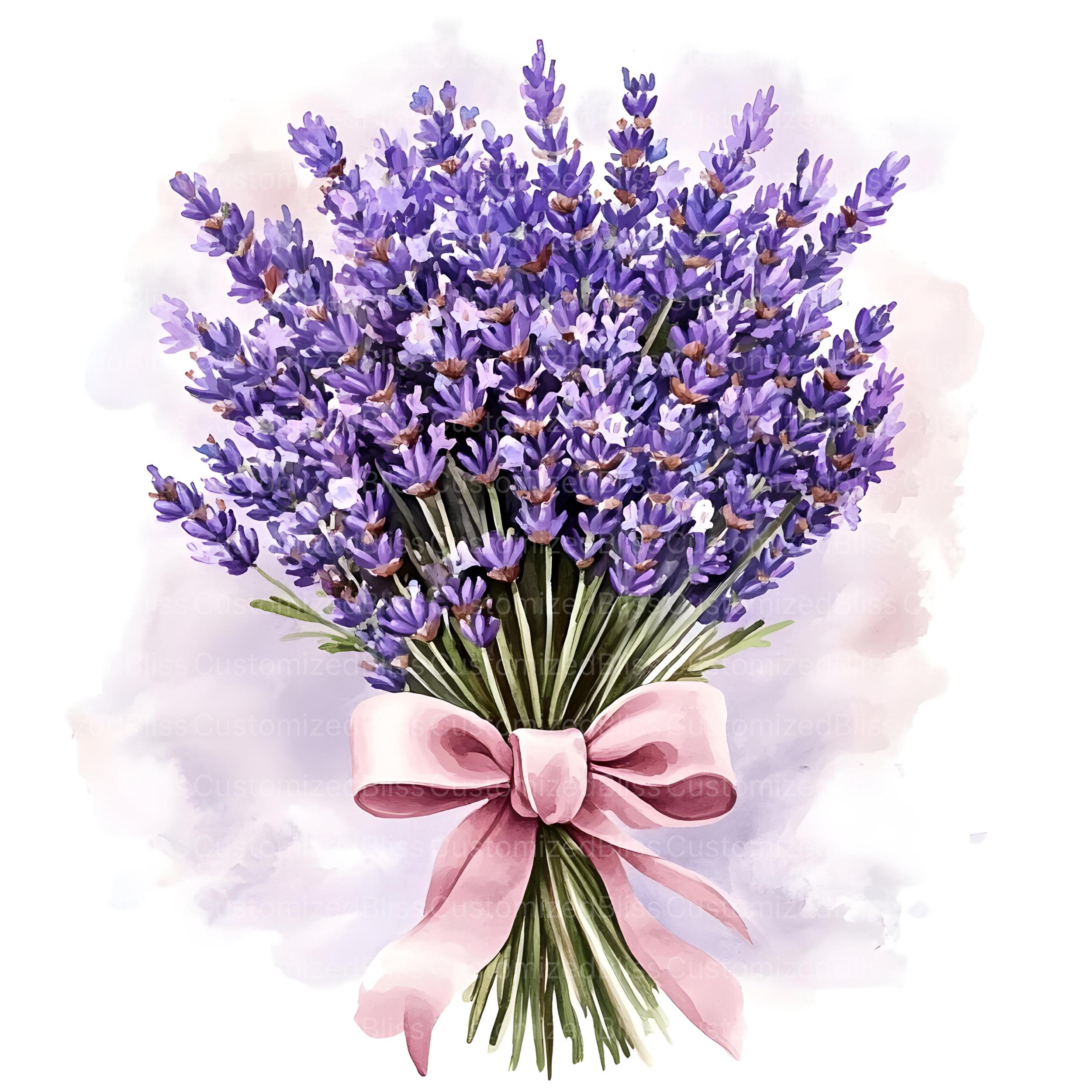 18 Lavender Bouquet Clipart, Lavender Flowers Clipart, High Quality ...