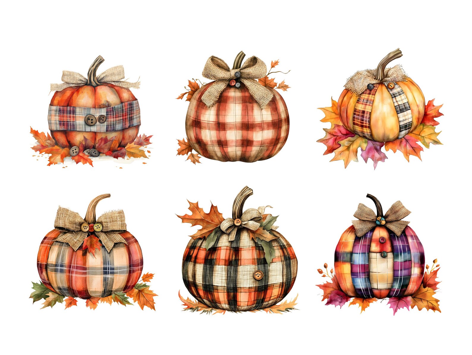 Plaid Pumpkin Clipart, 10 High Quality PNG, Pumpkins Clipart Png ...