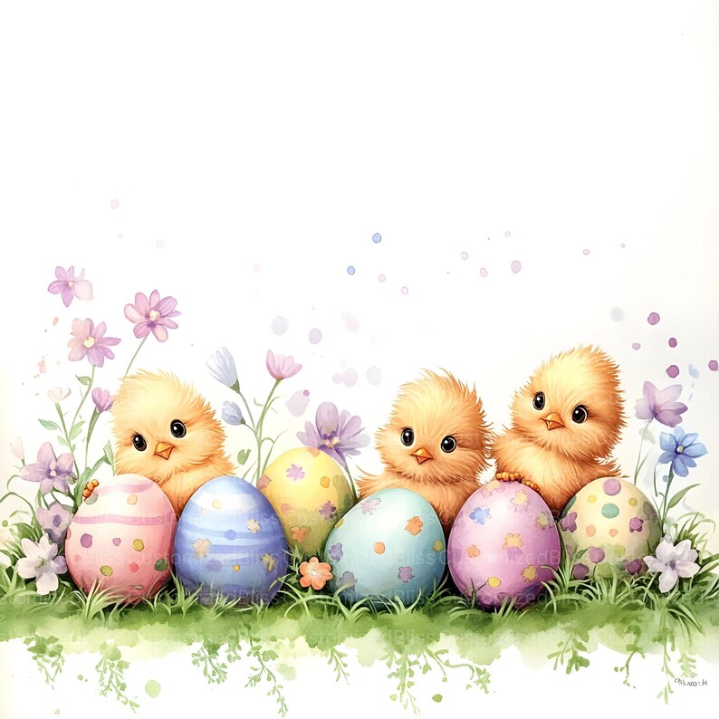 19 Easter Borders, Easter Frames, Chick Clipart, Border Graphics ...