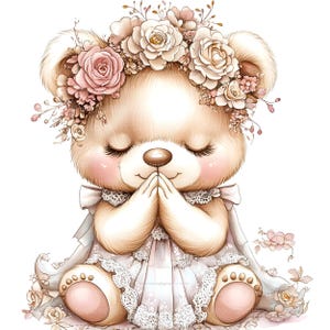 Praying Clipart, Christian Clipart, Teddy Bear Clipart, Prayer Clipart ...