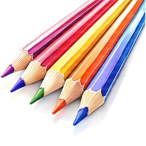 15 Colored Pencils Clipart, Crayons Clipart, High Quality JPG ...