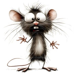 13 Funny Mouse Clipart, Goofy Cartoon Mouse, Crazy Mouse, Mice Clipart ...