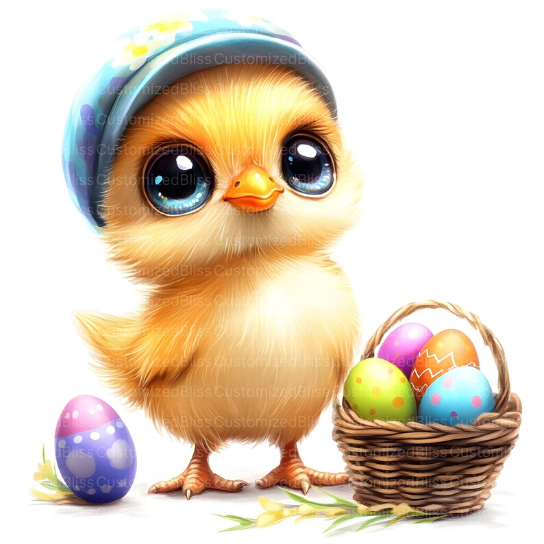 20 Easter Chick Clipart, Easter Clipart, Easter Eggs Clipart, High ...