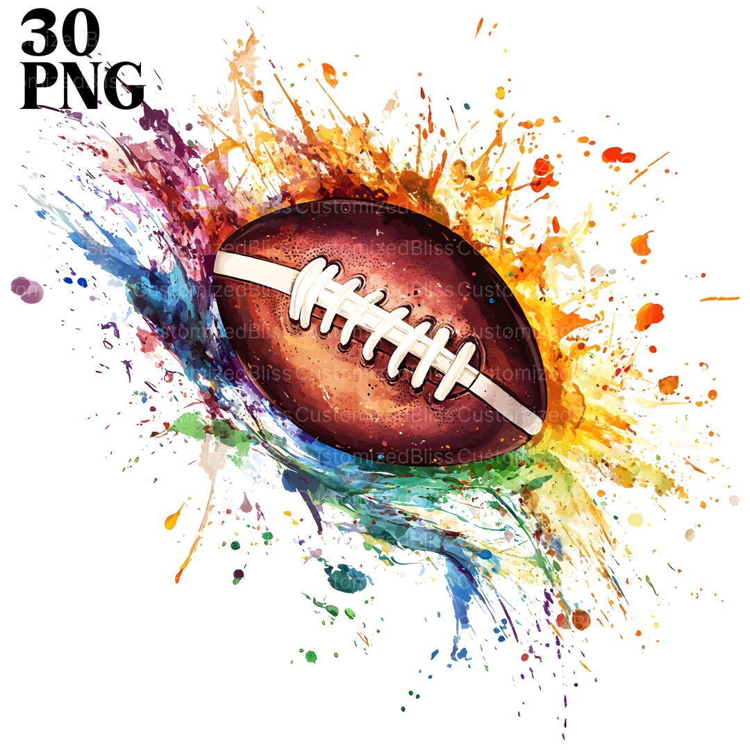 23 Football Png, Football Clipart Png, Watercolor Clipart Png, Football ...