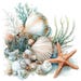 Seashell Clipart, Sea Shells Clipart, Coral Clipart, Ocean Clipart, 20 ...