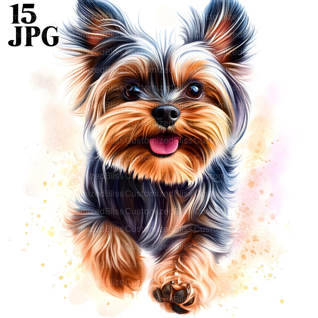 15 Yorkie Clipart, Yorkshire Terrier Clipart, Yorkie Puppy Clipart ...