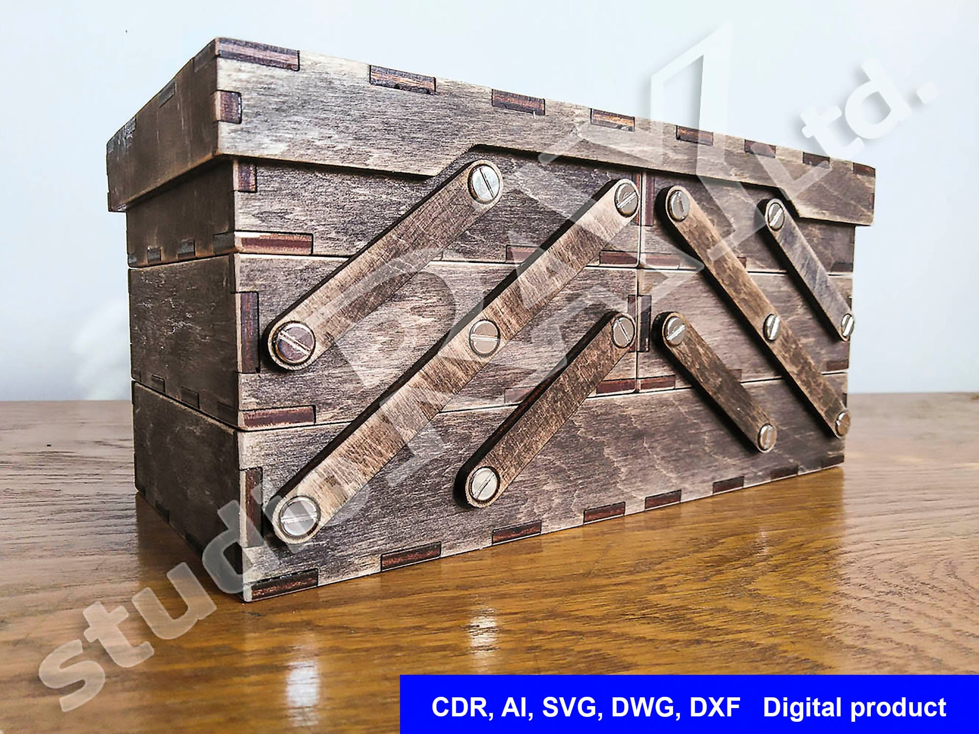 Double Extendable 3-stage Box Laser Cut Files Digital Product - Etsy