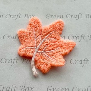 Maple Leaf Applique Embroidered Applique Autumn Leaves Sew - Etsy