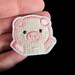 Pig Iron-on Patch, Pocket Patch, Peeping Pig Patch, Embroidered ...
