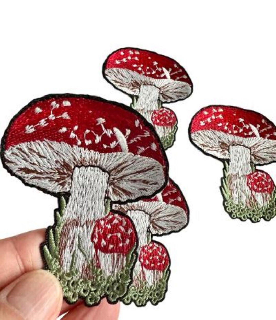 Mushroom Iron-on Patch Embroidered Mushroom Iron-on Patch - Etsy