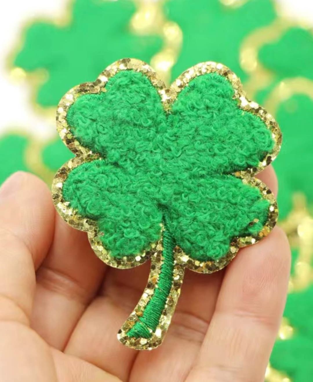 Four Leaf Clover Iron-on Patch, Chenille Patches, Iron-on Patches - Etsy