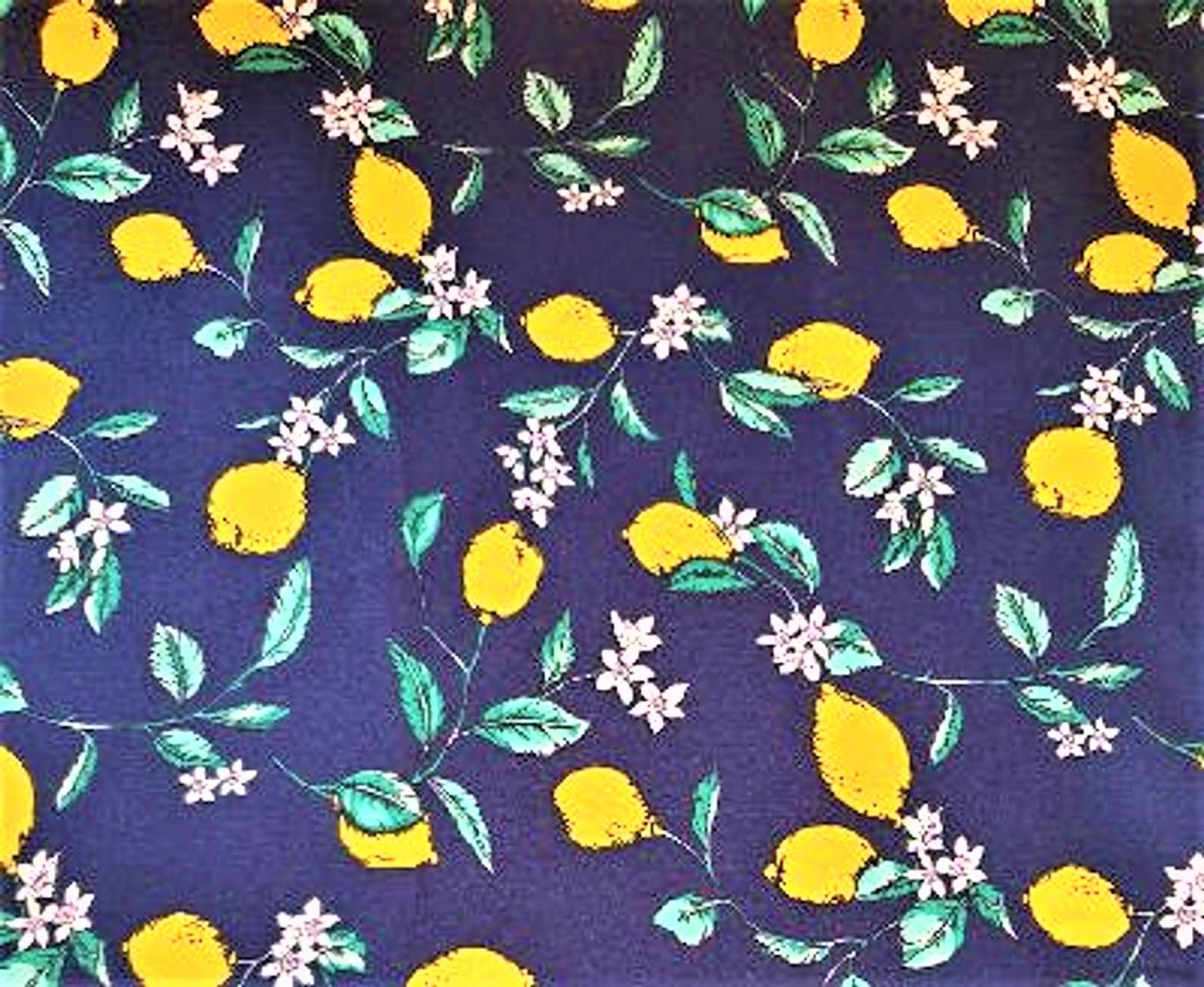 Lemon Printed Fabric By Hobby Lobby Stores Fabrics By The