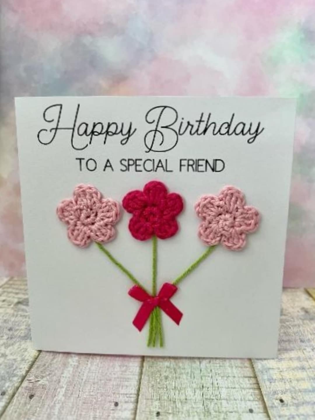 Handmade Birthday Card, Special Friend Birthday Card, Handmade Birthday ...