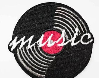 Record Iron on Patch - Etsy