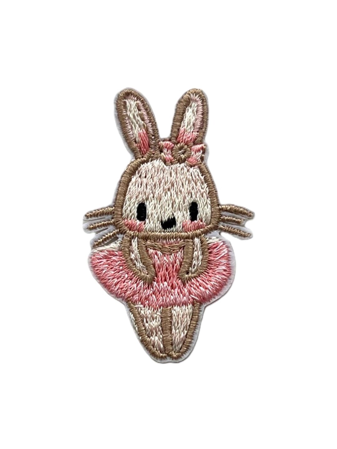 Rabbit Iron-on Patch, Embroidered Rabbit Applique, Motif, DIY ...
